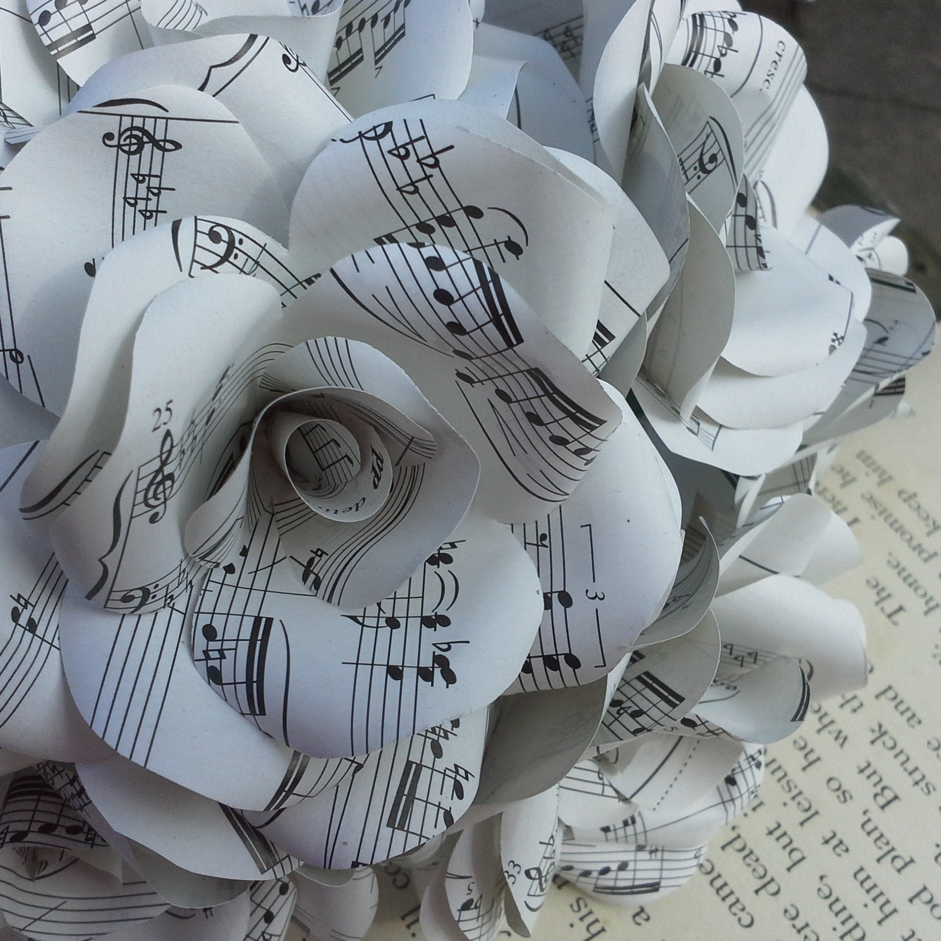 Music Paper Flowers – Paper Flowers By Nicky