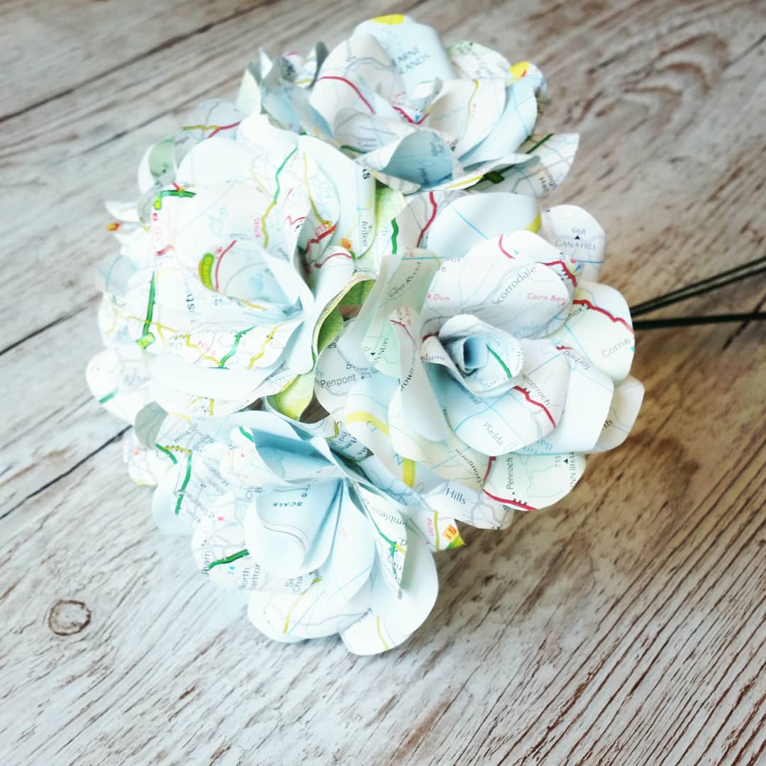 Map Paper Flowers – Paper Flowers By Nicky
